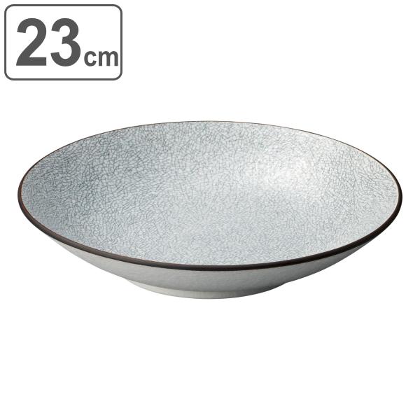 サイズ/約高さ4.7cm直径：約22.9cm内容量/1枚材質/磁器生産国/日本製食器洗い乾燥機/使用可能電子レンジ/使用可能オーブン/使用不可●磁器製のクーププレート23cmです。●シックで落ち着いた色合いのクーププレートです。●少し深さが...
