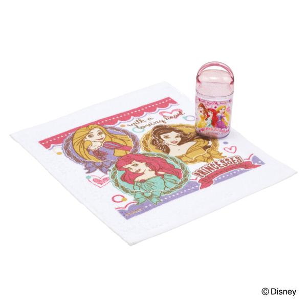 サイズ/おしぼり：約横32×縦28cmケース：約幅5.8×奥行4.4×高さ12.5cm内容量/1個（ケース、おしぼり、名前シール）材質/ケース：AS樹脂おしぼり：綿100％生産国/中国製食器洗い乾燥機/使用不可電子レンジ/使用不可●プリンセ...