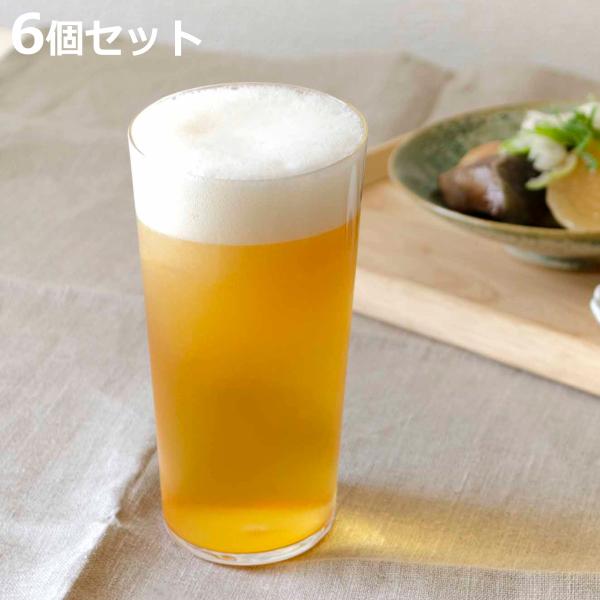 サイズ/約高さ14.3cm直径：約7.5cm口径：約7.5cm容量/約420ml内容量/6個（専用箱付き）材質/ソーダライムガラス生産国/日本製食器洗い乾燥機/使用可能●薄づくりで口当たりのいいビヤーグラス6個セットです。●350mlの缶ビ...