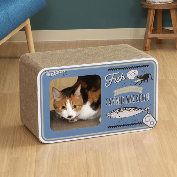 サイズ/約幅45×奥行23×高さ27cm重量/約1kg内容量/1個材質/紙生産国/中国製組立状態/完成品●写真映えするカラフルな色使いで、レトロなアメリカンポップデザインの爪とぎです。●缶詰型がユニークで、愛猫のかわいい姿を楽しめます。●ネ...