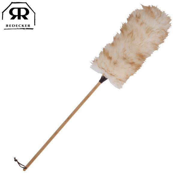 サイズ/約横15×縦70cm材質/ラムウール生産国/インドネシア製●ドイツ老舗ブラシメーカー「REDECKER」の子羊のやわらかな毛を100%使用した贅沢なダスターです。●手触りのよいふわふわの毛が軽くなでるだけで、ホコリを絡めとってくれま...