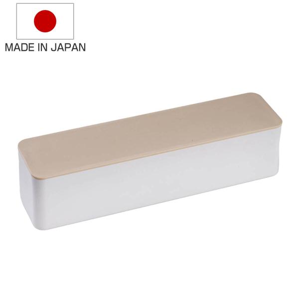 サイズ/約幅30.1×奥行7.6×高さ7.3cm重量/約330g内容量/1個材質/ABS樹脂生産国/日本製●卓上にセットしておけば、すぐにカトラリーが取れるケースです。●上下で分けて収納できる2段式です。●上段にスプーン・フォーク、下段に箸...