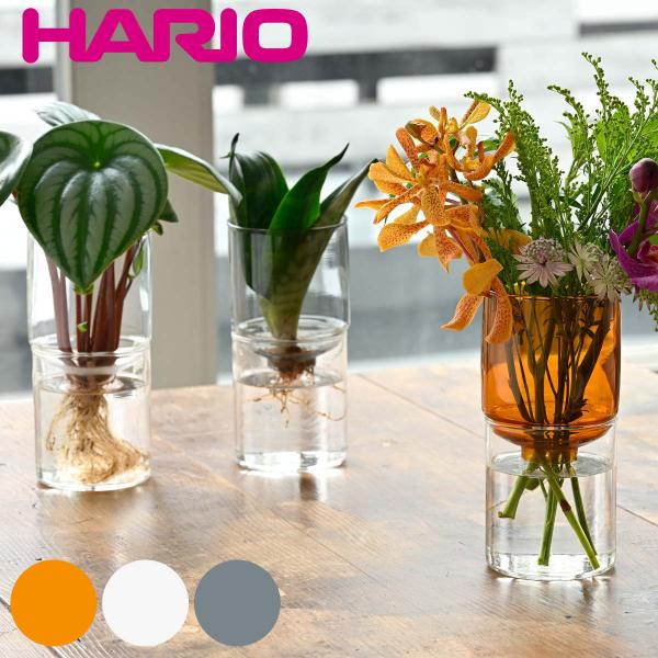 サイズ/約幅7.3×奥行7.3×高さ14.8cm口径：約7.3cm容量/実用容量：200ml内容量/1個材質/耐熱ガラス種類/アンバー、クリア、ブラック●透明度の高いガラス製のフラワーベースです。●水耕栽培も楽しめます。●耐熱ガラスなので、...