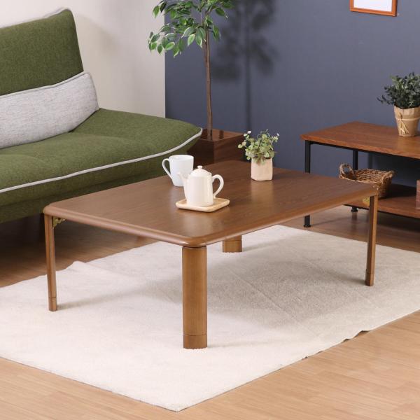 サイズ/約幅105×奥行75×高さ33〜38cm折りたたみ時高さ：10cm重量/約9.6kg内容量/1台材質/繊維板、アクリル樹脂（UV塗装）生産国/ベトナム製天板耐荷重/8kg組立状態/完成品●必要な時だけ使える折りたたみテーブル幅105...