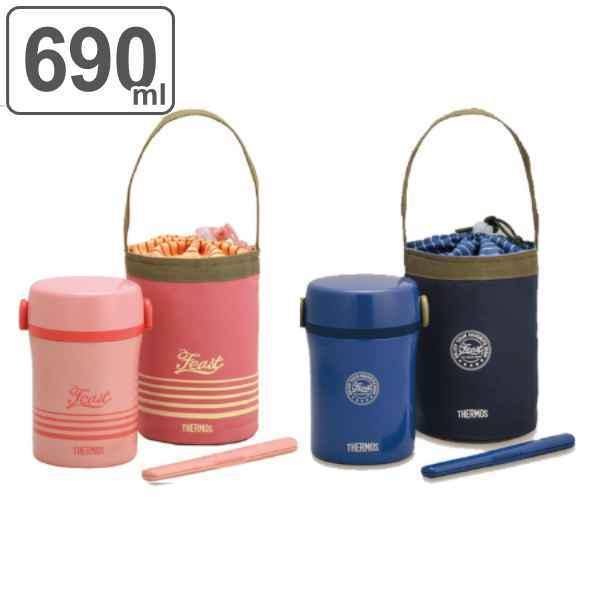 サイズ/約幅13×奥行11.5×高さ17.5cm重量/約600g容量/総容量：690mlおかず容器：220mlスープ容器：200mlごはん容器：270ml（お茶碗約1.3杯）内容量/1個（ご飯容器、おかず容器、スープ容器、保温容器、専用バッ...