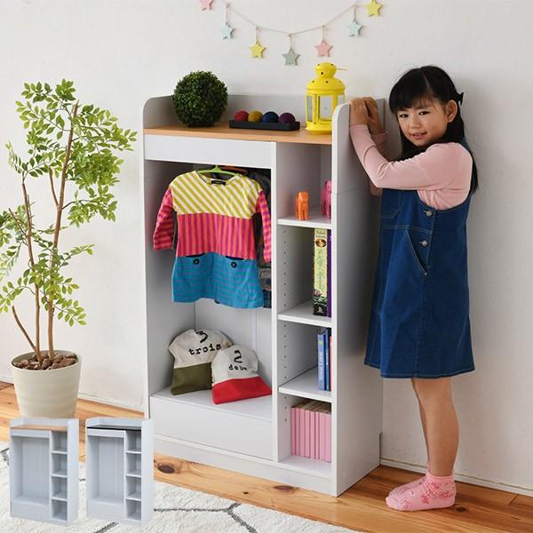 【商品詳細】 サイズ/本体：約幅70×奥行29×高さ115.5cm 上オープン部：約幅66.5×奥行27×高さ9.5cm 左オープン部内寸：幅46.5×奥行23.5×高さ85cm 右オープン部内寸：幅18×奥行26×高さ97.5cm ハンガ...