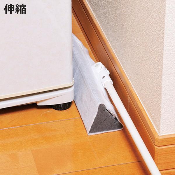 サイズ/約幅27×奥行7×高さ112.5cm伸縮時長さ：約74.5〜112.5cm重量/約270g内容量/1本材質/スポンジ：ポリウレタンヘッド・グリップ：ポリプロピレン柄：スチール生産国/中国製●軽くやわらかい拭き心地で、壁を傷つけにくく...