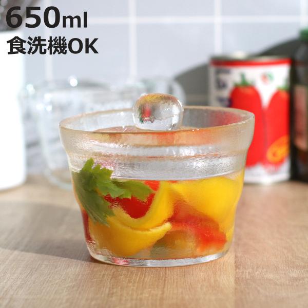 サイズ/約高さ9cm直径：約13cm容量/約650ml内容量/1個材質/本体・重石：ソーダガラス生産国/中国製食器洗い乾燥機/使用可能●ガラス製の浅漬け容器650mlです。●旬の野菜や残った食材を使って気軽に浅漬けを楽しめます。●色やにおい...