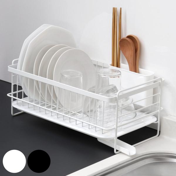 サイズ/約幅34.5×奥行21.5×高さ15.5cm水切りポケット含まず内容量/1個付属品：水切りポケット材質/バスケット：鉄（エポキシ樹脂塗装）トレー・水切りポケット・ノズル：ポリプロピレンすべり止め・排水栓：シリコーンゴム種類/ホワイト...