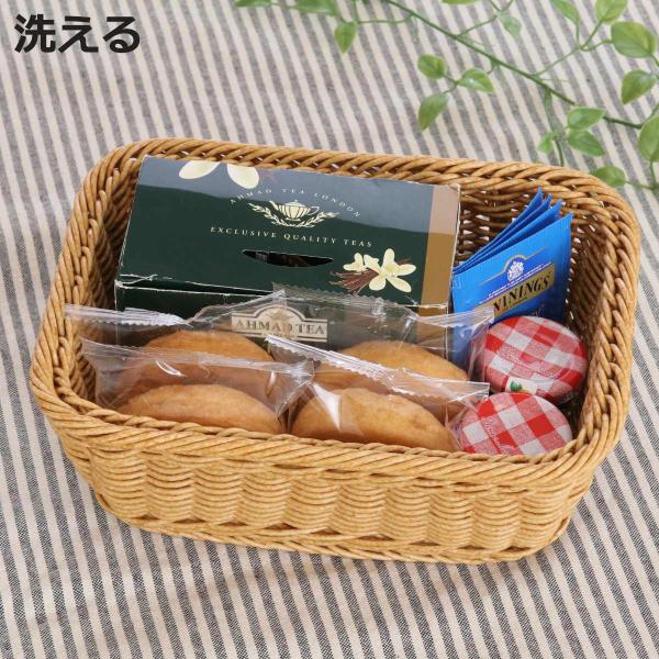 サイズ/約幅23×奥行17×高さ8cm重量/約180g内容量/1個材質/ポリプロピレン、ポリエチレン、鉄生産国/中国製耐熱温度/100度●天然素材で編まれたような自然な温かみを感じるバスケットです。●汚れたら水洗いできます。●小物入れに最適...