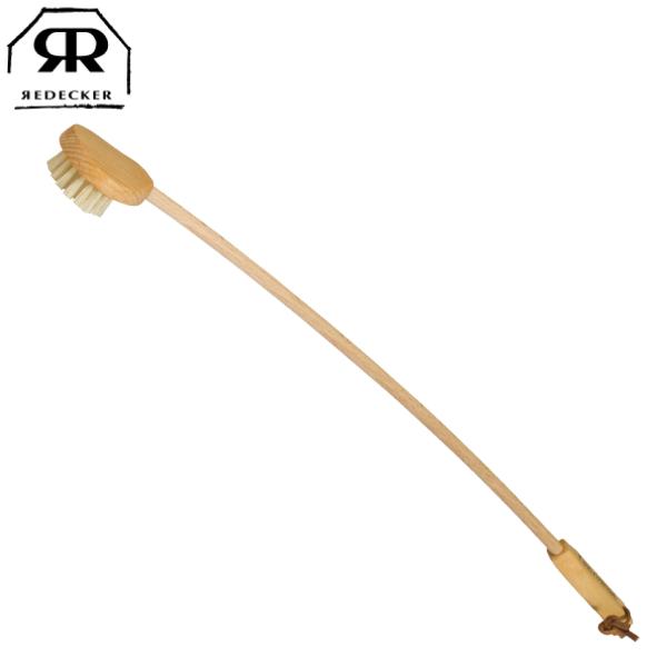 サイズ/約52cm重量/約40g内容量/1本材質/ビーチ、豚毛、猪毛生産国/ドイツ製●コシのある豚毛を使用した「REDECKER」の孫の手ブラシです。●程よい刺激のあるブラシで、広い範囲をさするように優しく掻くことができます。●51cmと少...