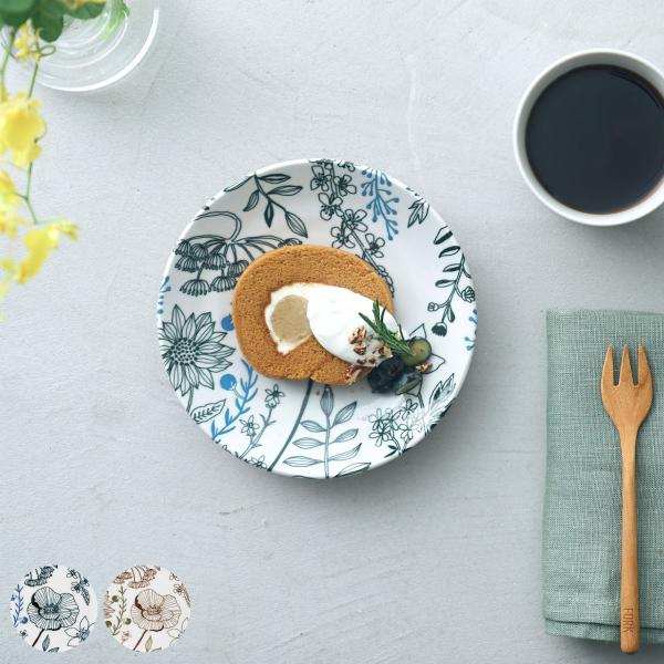 サイズ/約高さ2.9cm直径：約16.2cm重量/約160g内容量/1枚材質/磁器（美濃焼）種類/黒、茶生産国/日本製食器洗い乾燥機/使用可能電子レンジ/使用可能●毎日の暮らしに彩りを添えてくれる花柄の器です。●使う・洗う・しまうが簡単な軽...