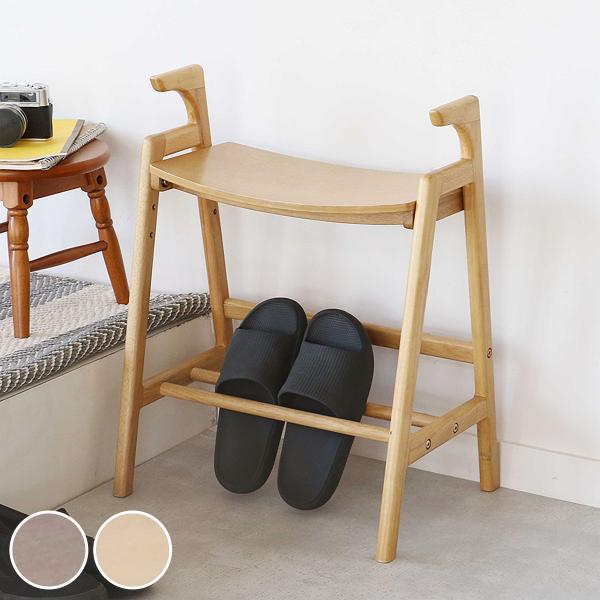 サイズ/約幅48.5×奥行34×高さ60cm重量/約3.2kg内容量/1台材質/座面：天然木化粧合板（アッシュ材）その他：天然木（ラバーウッド材）塗料：ラッカー塗装種類/ブラウン、ナチュラル生産国/ベトナム製耐荷重/手すり：約15kg座面耐...