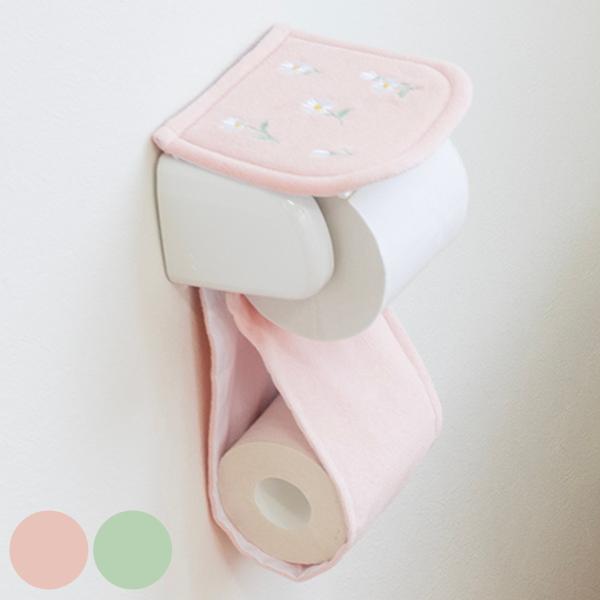 サイズ/内容量/1個材質/綿75％、ポリエステル25％ 成型部品：ポリプロピレン種類/ピンク、グリーン生産国/中国製洗濯/洗濯機使用可能対応サイズ/トイレットペーパー直径：約12cmまで●落ち着いたベースカラーにマーガレットがデザインされた...