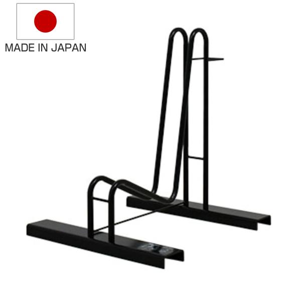 サイズ/約幅47×奥行59×高さ57.5cm重量/約5.4kg内容量/1台材質/スチール（プライマー処理、アクリル塗装）生産国/日本製組立状態/お客様組立品●スタンドなしでも倒れない自転車ラックです。●前輪の広範囲をカバーすることで、自転車...