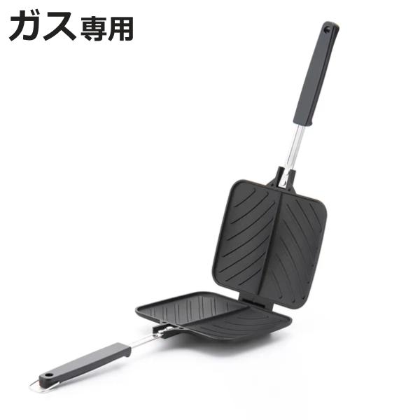 サイズ/約幅355×奥行148×高さ3cmプレート：約縦12.8×14.7cm重量/約482g内容量/1個材質/本体：アルミニウム合金ハンドル：フェノール樹脂表面加工：ふっ素樹脂塗膜加工生産国/日本製熱源/ガス火専用●パニーニ風の焼き目がつ...