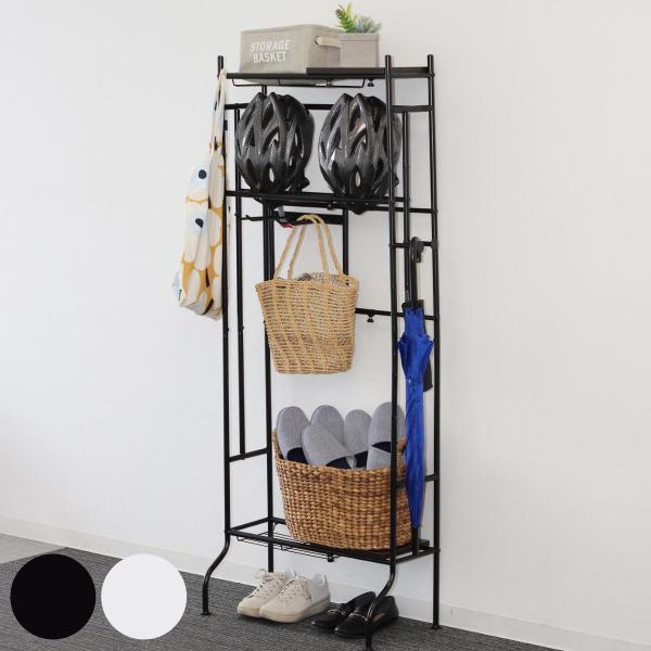 サイズ/約幅40〜60×奥行30×高さ151.5cm重量/約4.5kg内容量/1台材質/スチール（粉体塗装）、プリント紙化粧繊維板種類/ホワイト、ブラック生産国/台湾製アジャスター/付き組立状態/お客様組立品梱包サイズ/幅83×奥行33.5...