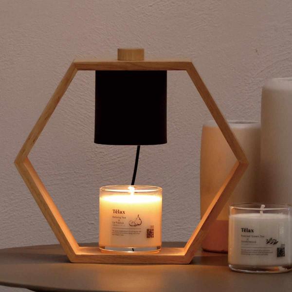 サイズ/約幅25.5×奥行8×高さ24cm重量/約630g内容量/1個付属品：ハロゲン電球（GU10／35W）×2個、取扱説明書材質/本体：天然木電球カバー：鉄スイッチ：塩化ビニル樹脂ハロゲン電：ガラス生産国/中国製●火を使わずにアロマキャ...