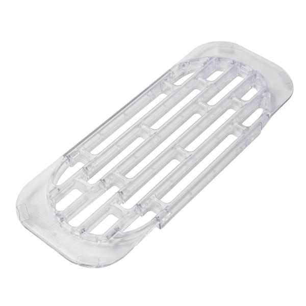 サイズ/約幅17×奥行44〜59.5×高さ20cm内容量/1個材質/本体：AS樹脂すべり止め：合成ゴム生産国/日本製パーツ別耐熱温度/本体：80度耐冷温度/-20度●毎日使うキッチンをトータルサポート「キッチンメイト」シリーズの伸縮水切りラ...