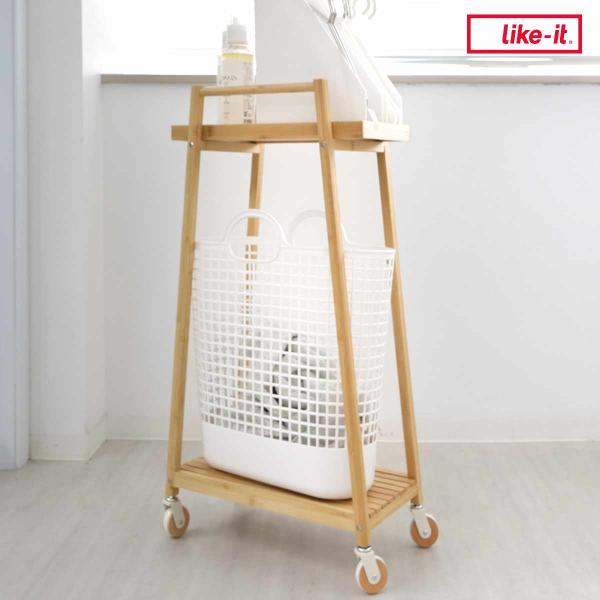 サイズ/ワゴン：約幅48×奥行25.5×高さ88.5cmバスケット：約幅48×奥行24×高さ52cm重量/ワゴン：3100gバスケット：705g内容量/1台付属品：バスケット1個材質/ワゴン：竹バスケット：ポリエチレン生産国/中国製生産国補...