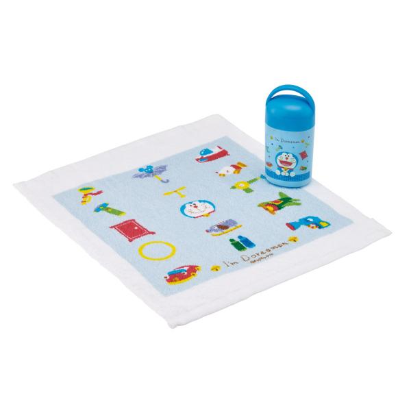 サイズ/おしぼり：約横28×縦32cmケース：約横5.8×奥行4.4×高さ12.5cm重量/約65g内容量/1個（ケース、おしぼり、名前シール）材質/ケース：AS樹脂おしぼり：綿100％生産国/中国製生産国補足/おしぼりケース:日本製耐熱温...