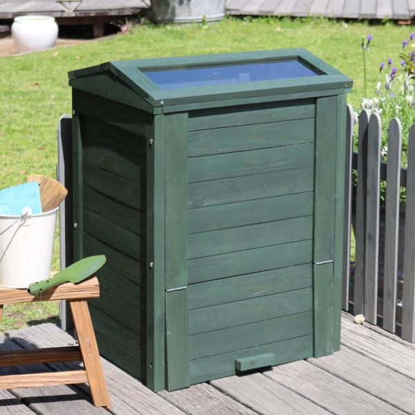 サイズ/約幅60×奥行48×高さ80.5cm重量/約10.4kg内容量/1台材質/天然木・アクリル・仕上げ：ステイン塗装組立状態/お客様組立品●「我が家の小さな大自然」おしゃれな天然木コンポストです。●堆肥を作って楽しみながらエコ活動にも取...