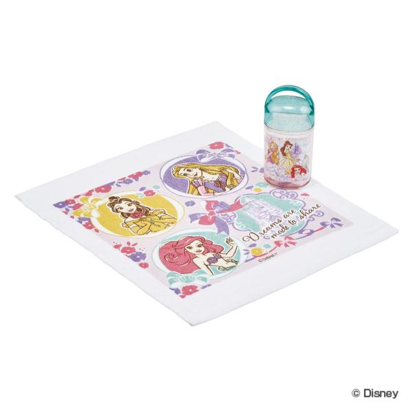 サイズ/おしぼり：約横28×縦32cmケース：約横5.8×奥行4.4×高さ12.5cm重量/約65g内容量/1個（ケース、おしぼり、名前シール）材質/ケース：AS樹脂おしぼり：綿100％生産国/中国製パーツ別耐熱温度/ケース：100度●ディ...