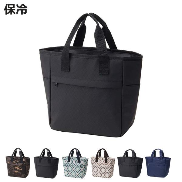 サイズ/約幅24×奥行13×高さ25cm重量/約150g内容量/1個材質/外側生地：ポリエステル、綿、レーヨン内側生地：アルミ中芯：発泡ポリエチレン持ち手：ポリプロピレン種類/迷彩、マットブラック、ダイヤミント、ダイヤチョコ、ブラック、ネイ...
