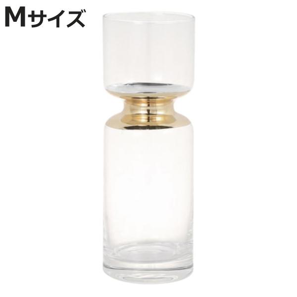 サイズ/約高さ20cm直径：約7cm内容量/1個材質/ガラス、メッキ生産国/中国製●だまし絵のような錯覚で花を愛でるフラワーベース Mサイズです。●シェイプされた部分のカラーリングが、世にも素敵な錯覚をもたらす不思議なガラスベースです。●ま...