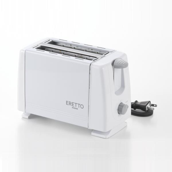 サイズ/約幅23×奥行10.5×高さ15cm重量/約800g内容量/1個材質/本体：ポリプロピレン・スチール（焼付け塗装）受け金具：スチール（亜鉛メッキ）生産国/中国製コードの長さ/1m●焼きあがるとパンが飛び出すポップアップ式のトースター...