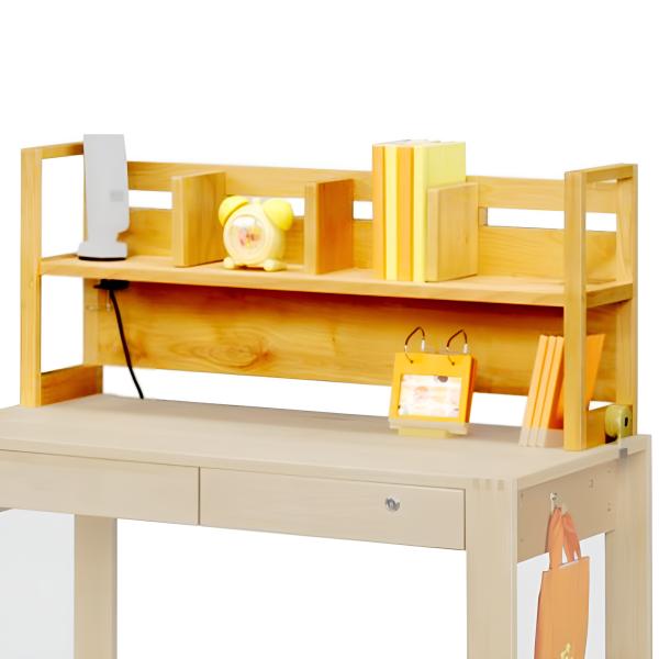 サイズ/約幅101×奥行23×高さ43cm内容量/1台材質/アルダー材、オイル塗装生産国/中国製組立状態/完成品梱包サイズ/幅48×奥行104×高さ25.5cmお届け梱包数/1個口●仕切り板が付いた机の上が使いやすくなる机上棚です。●デスク...