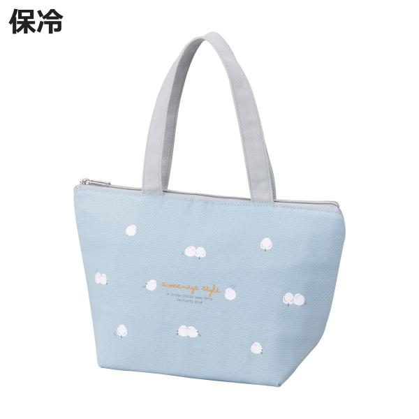 サイズ/約幅31×奥行10.5×高さ19cm内容量/1個材質/本体、持ち手：綿100%内側：ポリエチレン、アルミフィルム生産国/中国製●可愛いシマエナガのランチバッグです。●お弁当の持ち運びにピッタリで毎日の通学・通勤におすすめです。●内側...