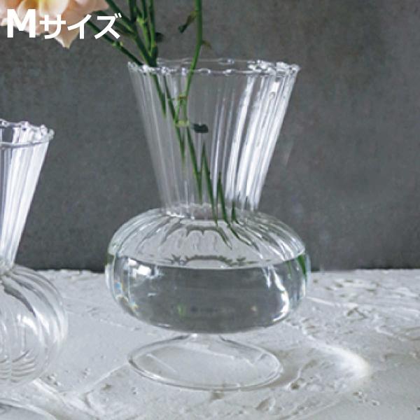 サイズ/約奥行8.4×高さ15.5cm直径：約100cm内容量/1個材質/ガラス●エレガントな印象のフラワーベースです。●クリアなガラスなのでお部屋の雰囲気に溶けこみます。●小さめのサイズ感で手軽にお花のある生活を楽しめます。花入れ ガラス...