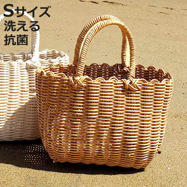 サイズ/約幅26×奥行12×高さ19cm取っ手を含む高さ：約29cm重量/約200g内容量/1個材質/抗菌ポリプロピレン、ポリエチレン生産国/中国製洗濯/手洗いのみ可能●抗菌素材を使用した、洗えるかごバッグです。●水に強く丸洗いが可能です。...