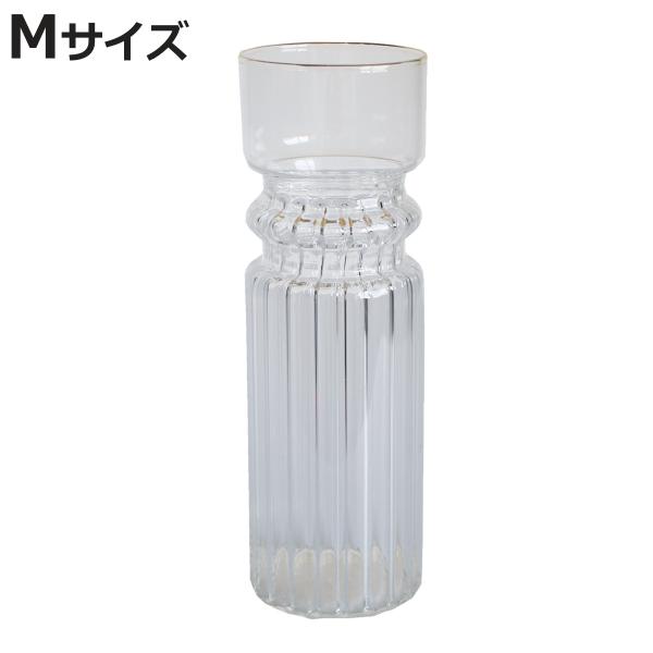 サイズ/約高さ20cm直径：約6.5cm内容量/1個材質/ガラス生産国/中国製●花を美しく見せるフラワーベース Mサイズです。●透明ガラスで清潔感のあるデザインでお部屋に馴染みやすいです。●中央のくびれで花束を美しくまとめやすいです。●ゴー...