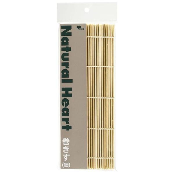 細ヒゴで細巻き寿司もしっかり巻きやすいです。野菜や豆腐の水切り、食卓のアクセントにもお使いいただけます。【商品詳細】 サイズ/約縦24×横24cm 内容量/1枚 材質/竹材 生産国/中国《巻簾 まきす 巻き寿司 太巻き 手巻き寿司 やなぎプ...