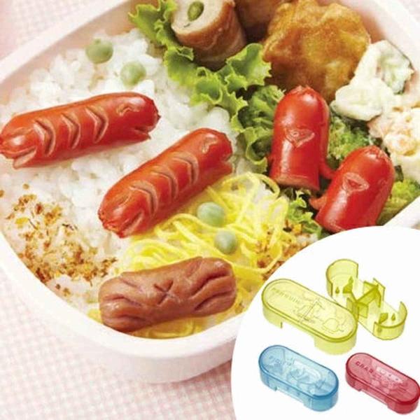 サイズ/小・カニ型：約5.2×2.1×1.4(cm)中・魚型：約5.5×2.4×1.8(cm)大・ペンギン型：約7×2.8×2(cm)内容量/3個組材質/ABS樹脂●お弁当作りに、簡単にかわいいソーセージができます。●キャラ弁作りに便利なウ...