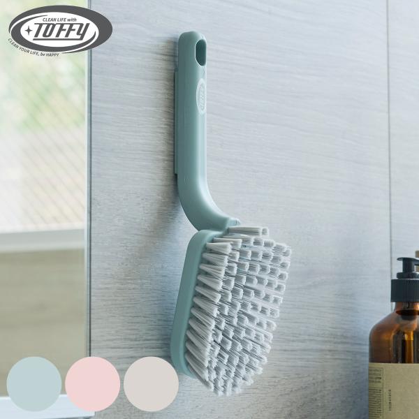 サイズ/約幅24.5×奥行8.5×高さ10.5cm内容量/1個材質/本体：ポリプロピレン、マグネットブラシ：ポリプロピレン種類/ペールアクア、シェルピンク、グレージュ生産国/中国製●水切れ良く衛生的なマグネット付きのブラシは壁に浮かせて収納...