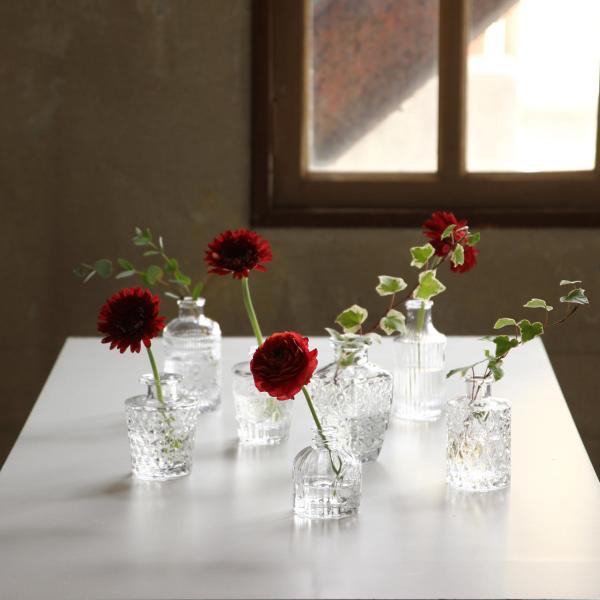 サイズ/【シス】約幅6.5×奥行6.5×高さ12.5/口内寸：直径3.5cm【アン】約直径6×高さ12.5/口内寸：直径2cm【トロワ】約直径6×高さ10.5/口内寸：直径1.8cm【ドゥ】約直径6.5×高さ12.5/口内寸：直径1.8cm...