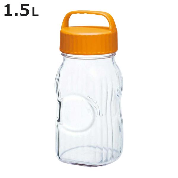 サイズ/約幅11.4×奥行10×高さ25.2cm口径：約8.7cm重量/約721g容量/約1500ml内容量/1個材質/本体：ソーダライムガラス外ブタ・内ブタの注ぎ口：ポリプロピレン樹脂内ブタ：ポリエチレン樹脂生産国/日本製食器洗い乾燥機/...