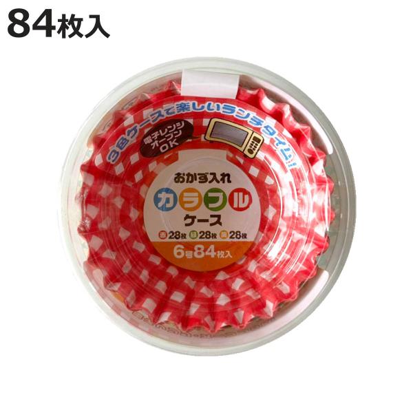 サイズ/約底面径3.8×高さ2.5 cm内容量/84枚材質/PBT樹脂、紙生産国/日本製電子レンジ/使用可能●お弁当をカラフルに彩るチェック柄のおかずカップ（6号／84枚入）です。●電子レンジ対応なので、温め直しに便利です。●カラーは赤・緑...