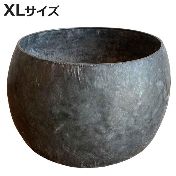 サイズ/約高さ18cm直径：約26.5cm内容量/1個付属品：PVCポット材質/ブリキ生産国/中国製●ナチュラルな雰囲気が魅力のブリキプランター ラウンドXLサイズです。●軽量ながら耐久性が強く、エイジングも楽しめます。●ブリキの素朴な風合...