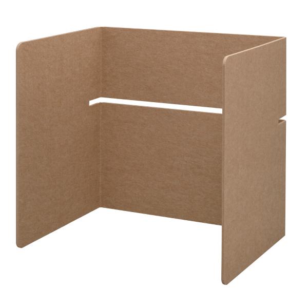 サイズ/約幅79.9×奥行58.8×高さ78cm重量/約2.8kg内容量/1台材質/本体：フェルト（ポリエステル）生産国/中国製組立状態/お客様組立品●集中作業や個別のウェブ会議に適したフォーコシリーズのパーソナルブースです。●フェルトパネ...