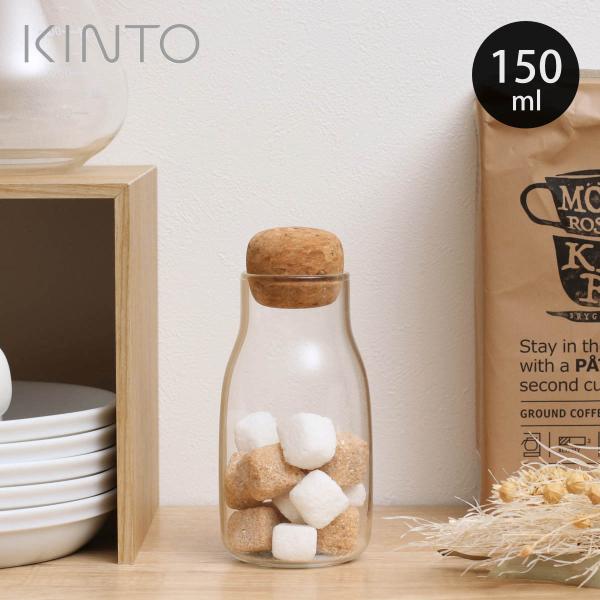 サイズ/約幅5.5×高さ12cm重量/約90g容量/約150ml内容量/1個材質/耐熱ガラス蓋：コルク生産国/中国製耐熱温度差/120度食器洗い乾燥機/使用可能電子レンジ/使用可能●耐熱ガラスとコルクを組み合わせたボトル型キャニスター（蓋付...