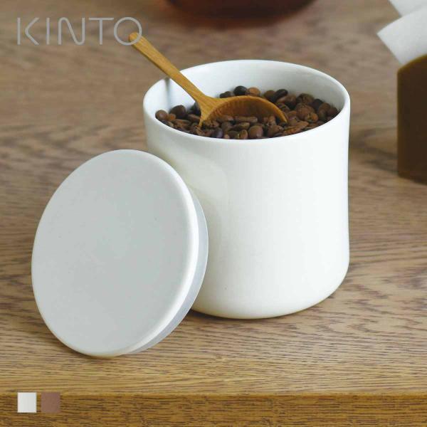 サイズ/約高さ11.5cm直径：約11cm内容量/1個材質/本体：磁器パッキン：シリコーン種類/ホワイト、ブラウン食器洗い乾燥機/使用可能電子レンジ/使用可能●直射日光を遮り風味を保つキャニスターです。●コーヒーをゆったりと味わう「Slow...