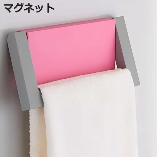 サイズ/収納時：約幅20×奥行1.75×高さ9.6cm内容量/1個材質/本体：ABS樹脂磁石：ゴム磁石種類/ホワイト、ピンク、グリーン生産国/中国製耐荷重/約500g●マグネットで簡単に取り付けられるタオルハンガーです。●使わない時はペタン...