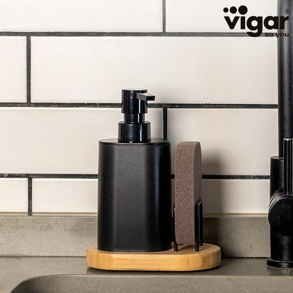 サイズ/約幅14.4×奥行8.5×高さ19.3cmボトル：幅7.8×奥行5.5×高さ18cmスポンジ：幅7.3×奥行10.8×高さ2cm容量/ボトル容量：350ml内容量/ラック、ボトル、スポンジ：各1個材質/ABS樹脂、ポリプロピレン、シ...