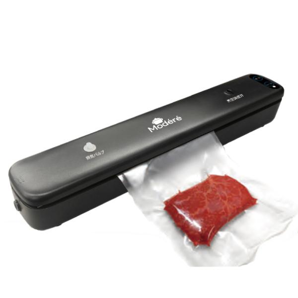 サイズ/約幅38×奥行5.4×高さ6.8cm重量/約700g内容量/本体：1台付属品：保存袋15枚、取扱説明書、保護材材質/ABS生産国/中国製電源/AC100V50/60Hz供用消費電力/85Wコードの長さ/約140cm●真空保存で鮮度を...