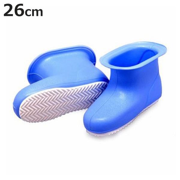 サイズ/約幅26×高さ14cm内容量/1足材質/EVA樹脂●寒い冬場に、厚い靴下をはいたままでもお使いいただける26cmのお風呂ブーツです。●水に強く、寒冷な季節でも耐える、EVA樹脂を使用しています。●くつ底は、履き心地と滑りにくさを追求...