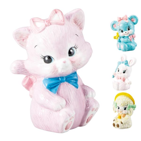 サイズ/ハグリー、リバニー、フラッフィー約幅10×奥行9×高さ13cmキャミー約幅10×奥行9×高さ12cm内容量/1個材質/陶器種類/ハグリー、リバニー、キャミー、フラッフィー生産国/日本製●スイマーのキャラクターをモチーフにした貯金箱で...